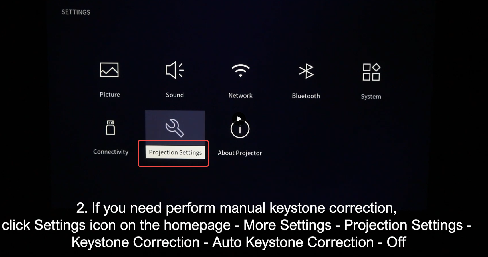 How is the product keystone correction？ – Ultimea
