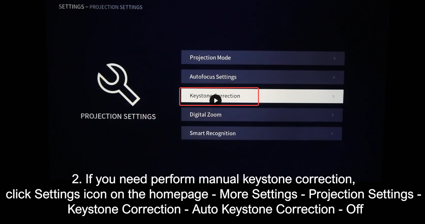 How is the product keystone correction？ – Ultimea