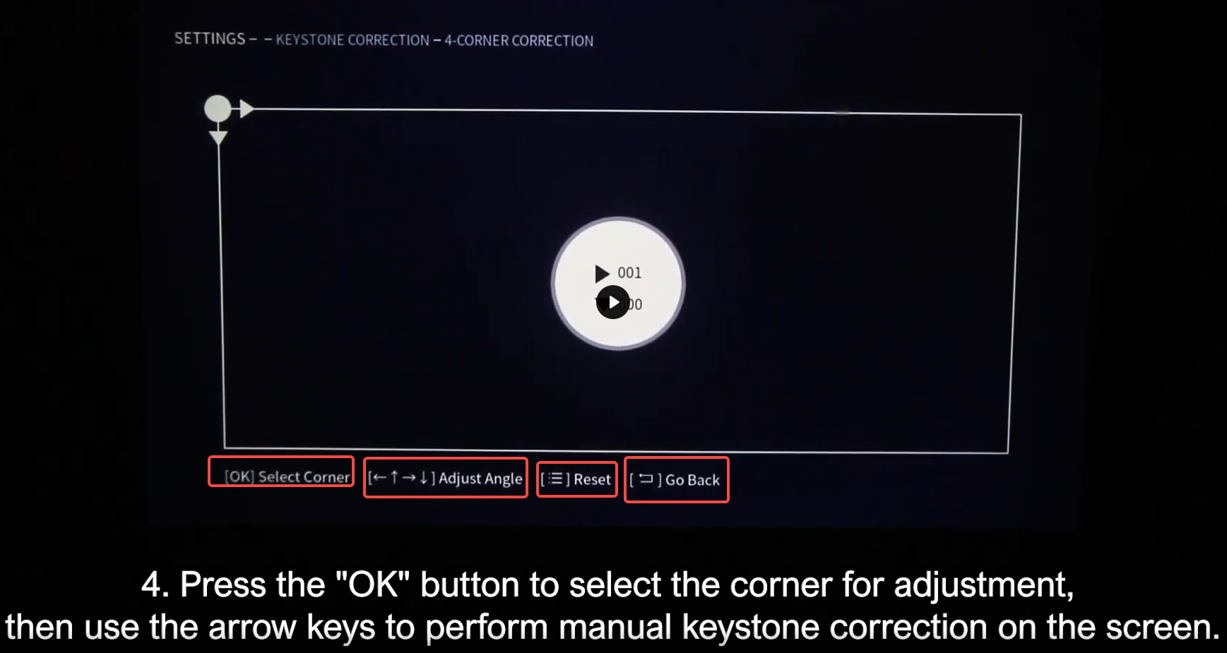 How is the product keystone correction？ – Ultimea